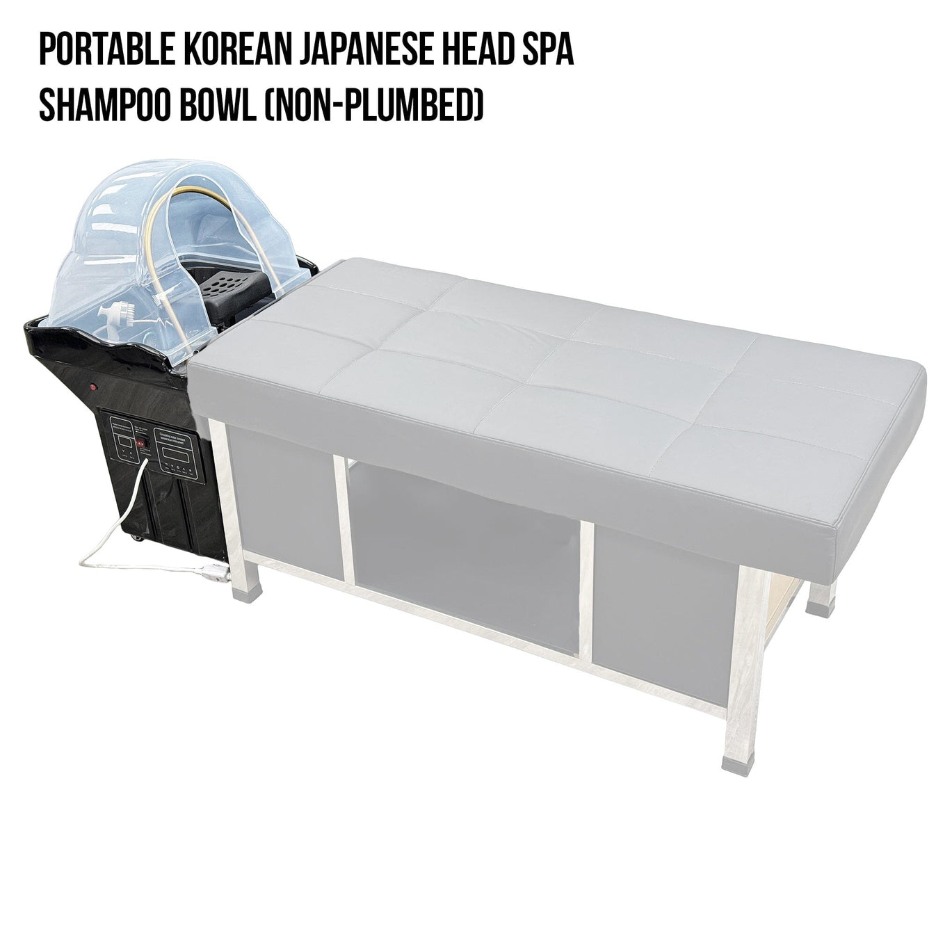 SSW8750P | Non-Plumbed | Japanese/Korean Portable Head Spa Bed — Water ...