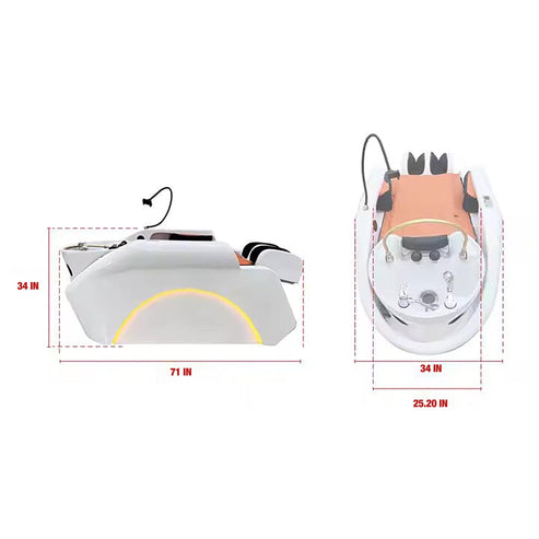 XL780 Plumbed Head Spa Bed – XL Basin – SH Salons