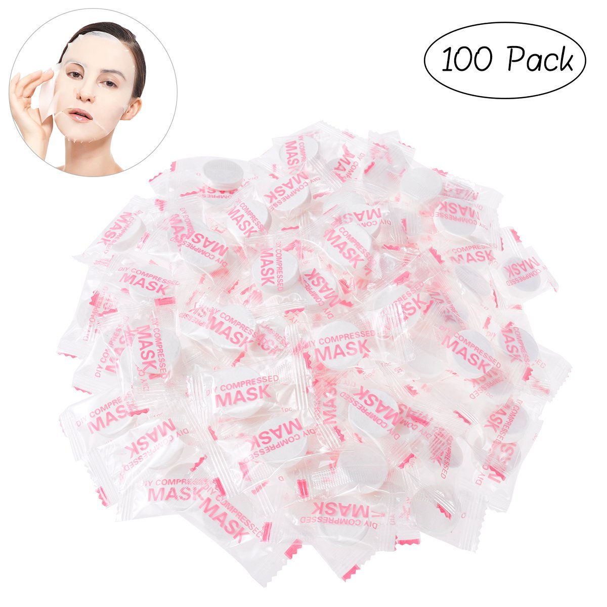 Compressed Facial Masks | 100 Pack | HOTLINE BEAUTY – SPAS | SH Salons