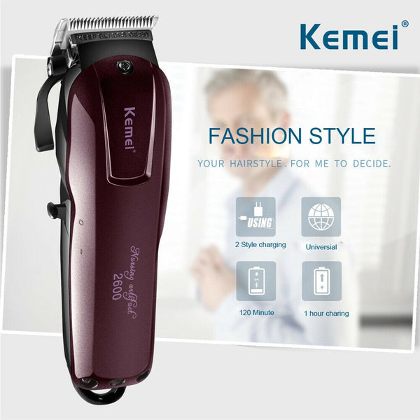 Cordless Precision Cord/Cordless Fade Clipper | KEMEI – PERSONAL CARE ...