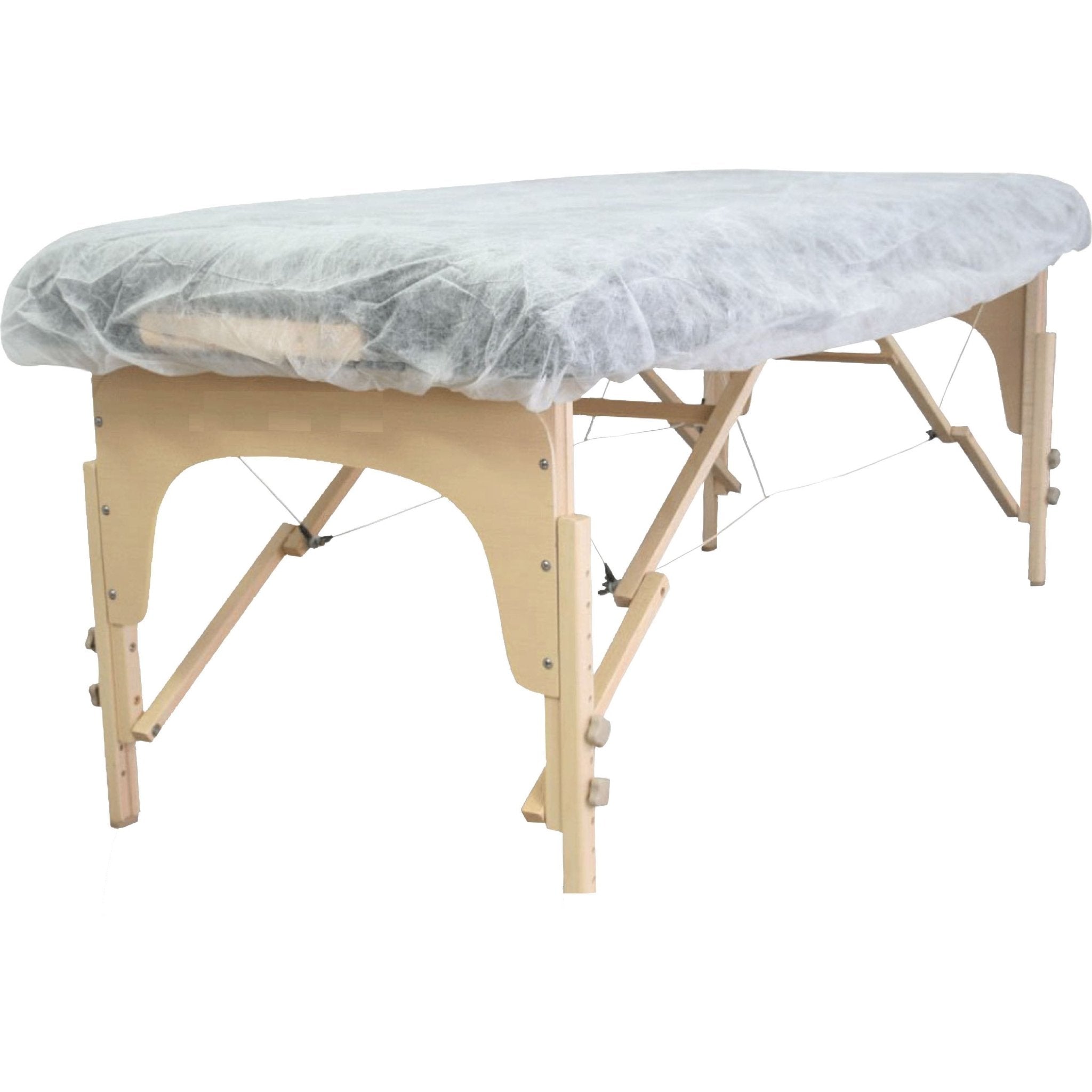 Disposable Fitted Sheet | 10 count | 77"L x 36"W x 7"D | White | Sheets ...