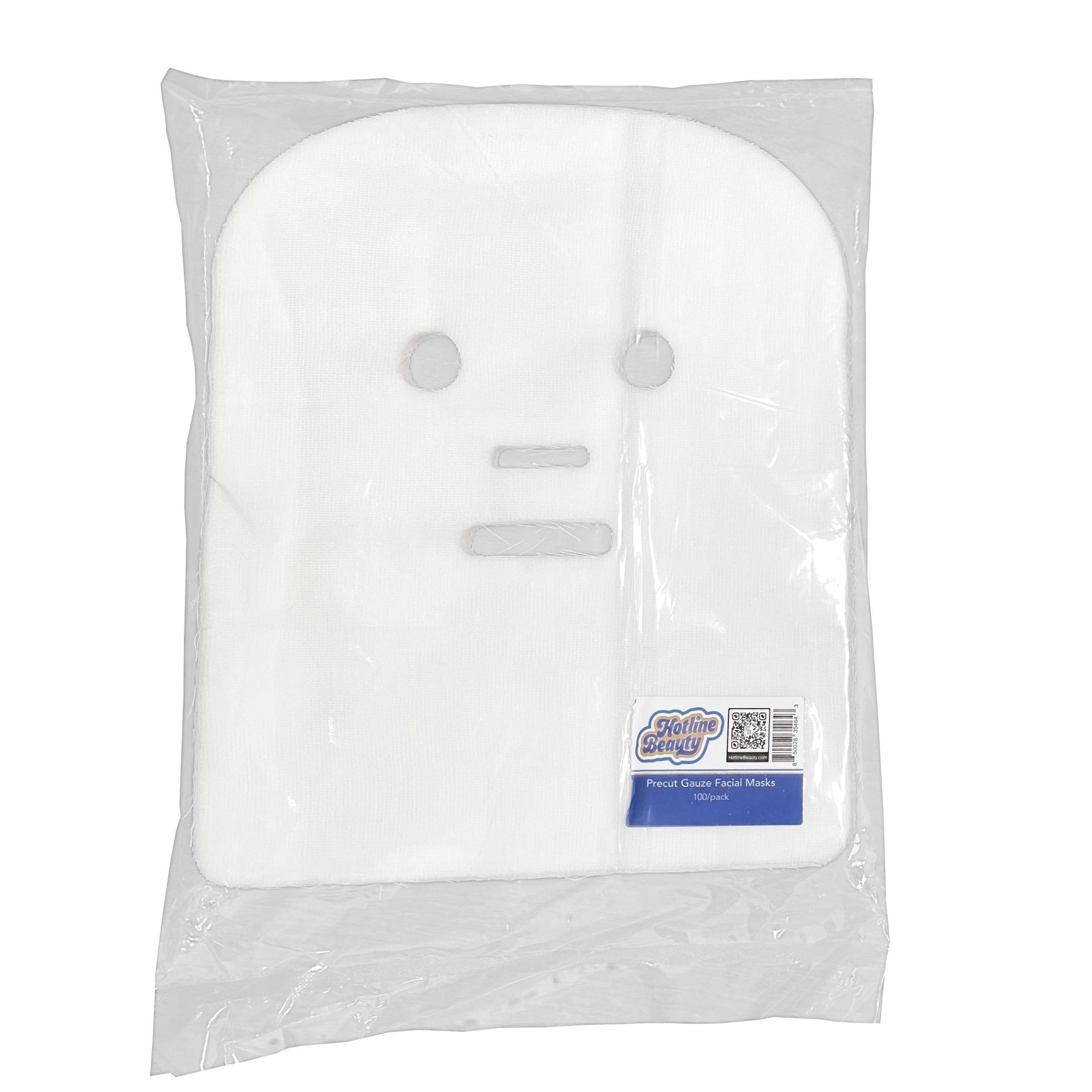 Precut Gauze Facial Masks | 100 Pack | HOTLINE BEAUTY – SPAS | SH Salons